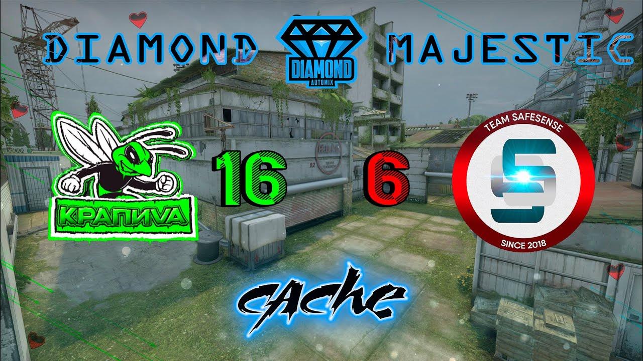 [ 💎 ] DIAMOND MAJESTIC | DAY 5 | BO3 | MAP1 🎲 KPAПИVA VS SAFESENSE 🎲 de_cache_csgo [ 20 / 13 ...