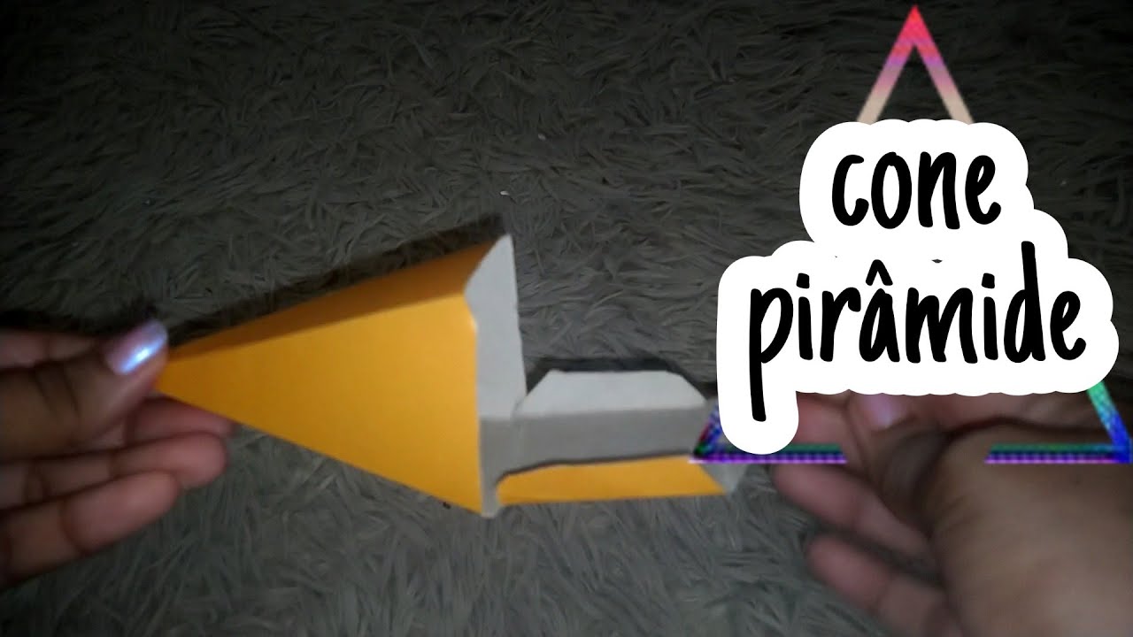 Cone pirâmide, Rápido, simples e Barato. Faça você mesmo ️ - YouTube