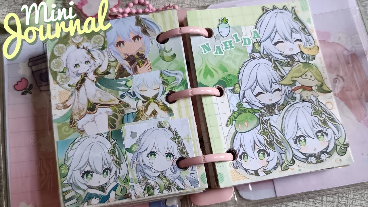 Nahida from Genshin Impact Mini Journal Green Theme - YouTube