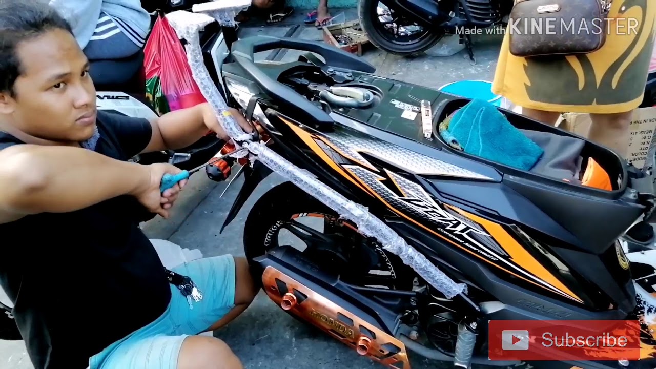 INSTALLING HEAVY DUTY BRACKET TO MY HONDA BEAT | Brix Gilberts Vlog ...
