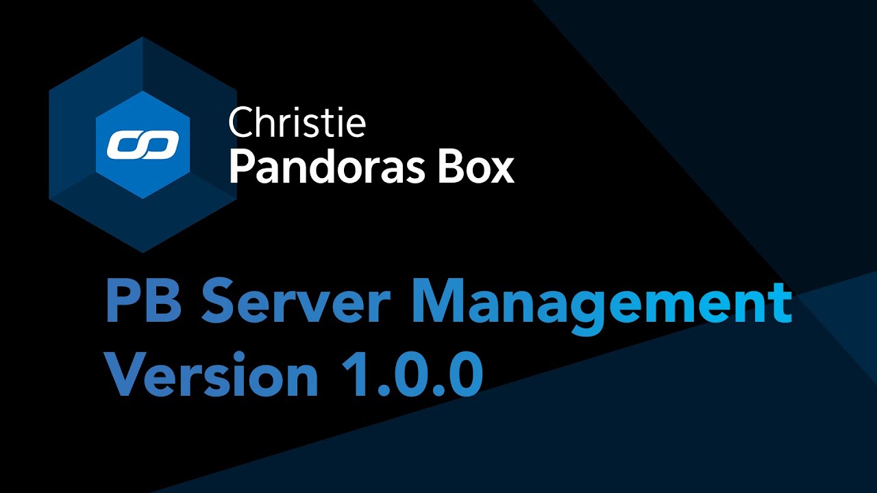PB Server Management V 1.0.0 - YouTube