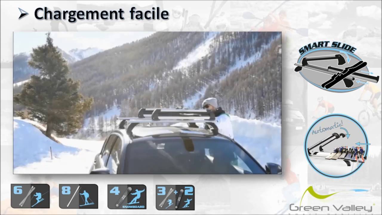 Easy Snow Rider - Le porte-skis qui vous facilite la vie - YouTube