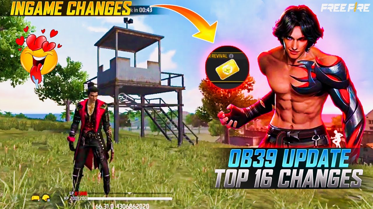 OB39 UPDATE INGAME 16 CHANGES FREE FIRE || FREE FIRE OB39 UPDATE || 22 ...