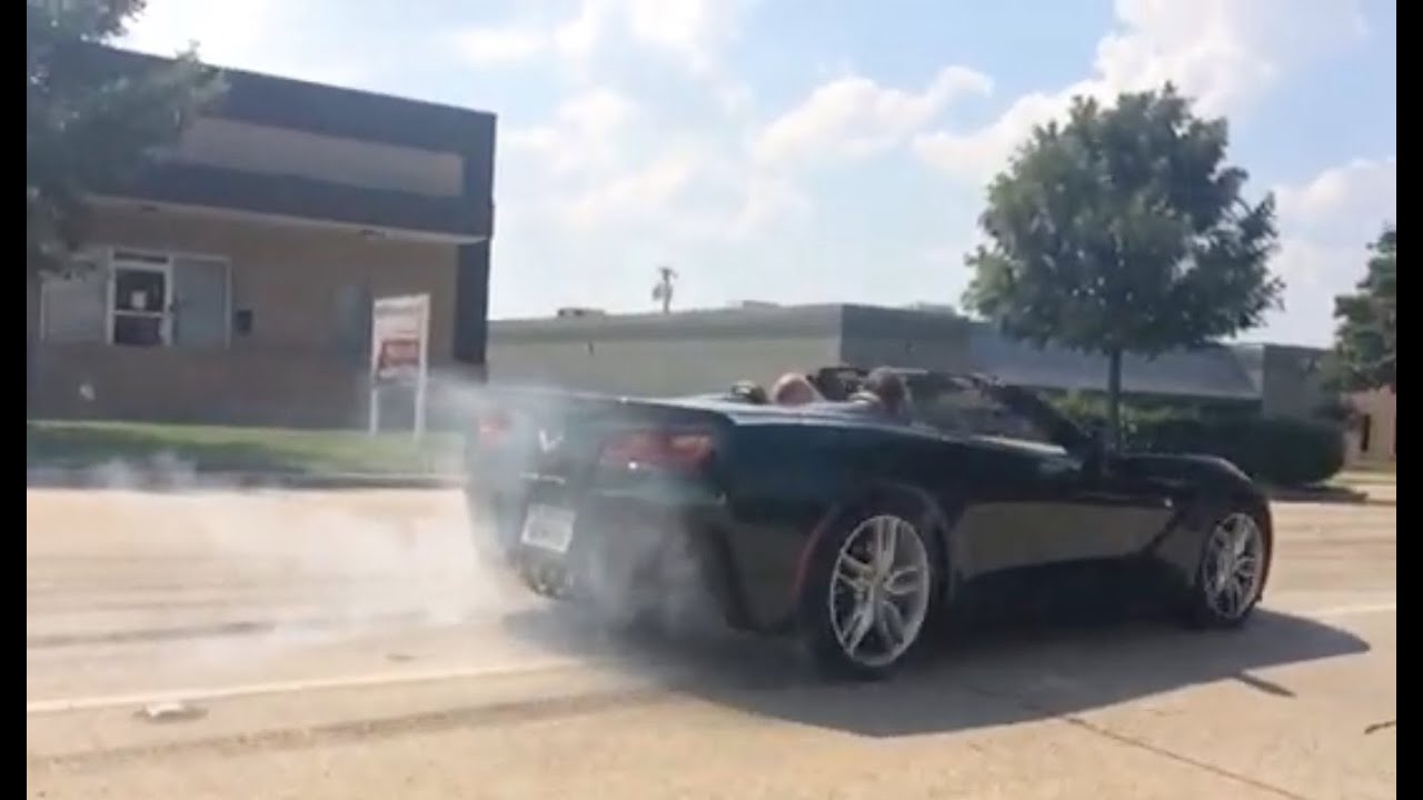 Chevy Corvette Slow Motion Launch Control - YouTube
