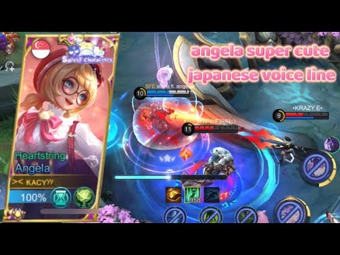 ANGELA SUPER CUTE JAPANESE VOICE LINE‼️ Angela sanrio heartstring ...