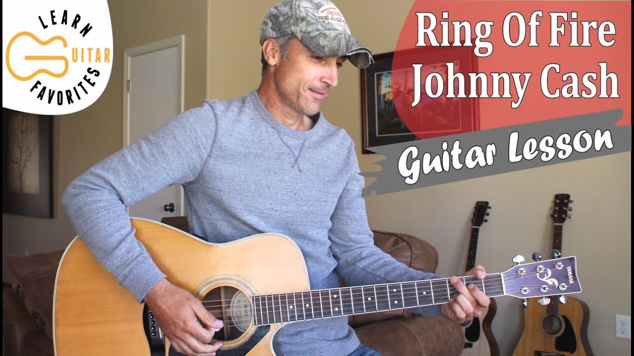 Ring Of Fire - Johnny Cash - Guitar Lesson | Tutorial - YouTube
