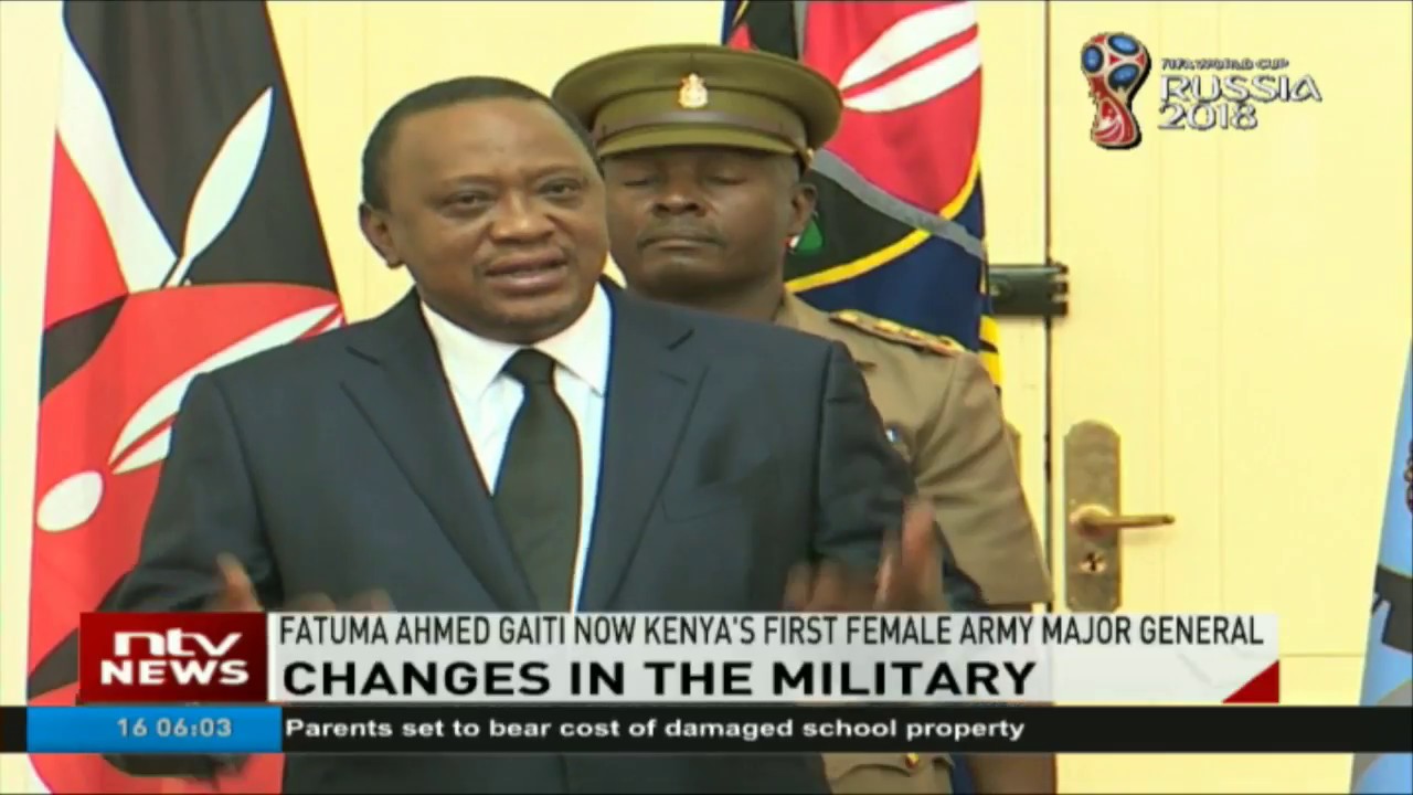 Fatuma Ahmed Gaiti now Kenya's first female army major general - YouTube