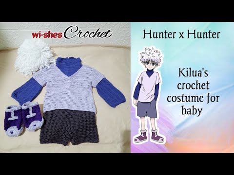 Hunter x Hunter Kilua's crochet costume for baby's monthly milestone ...