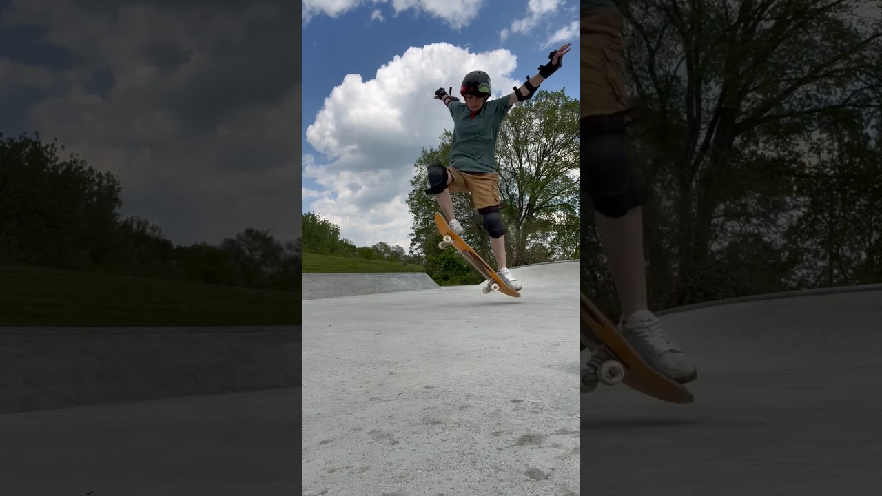 Frontside 180 practice! I think they have improved since my last ...
