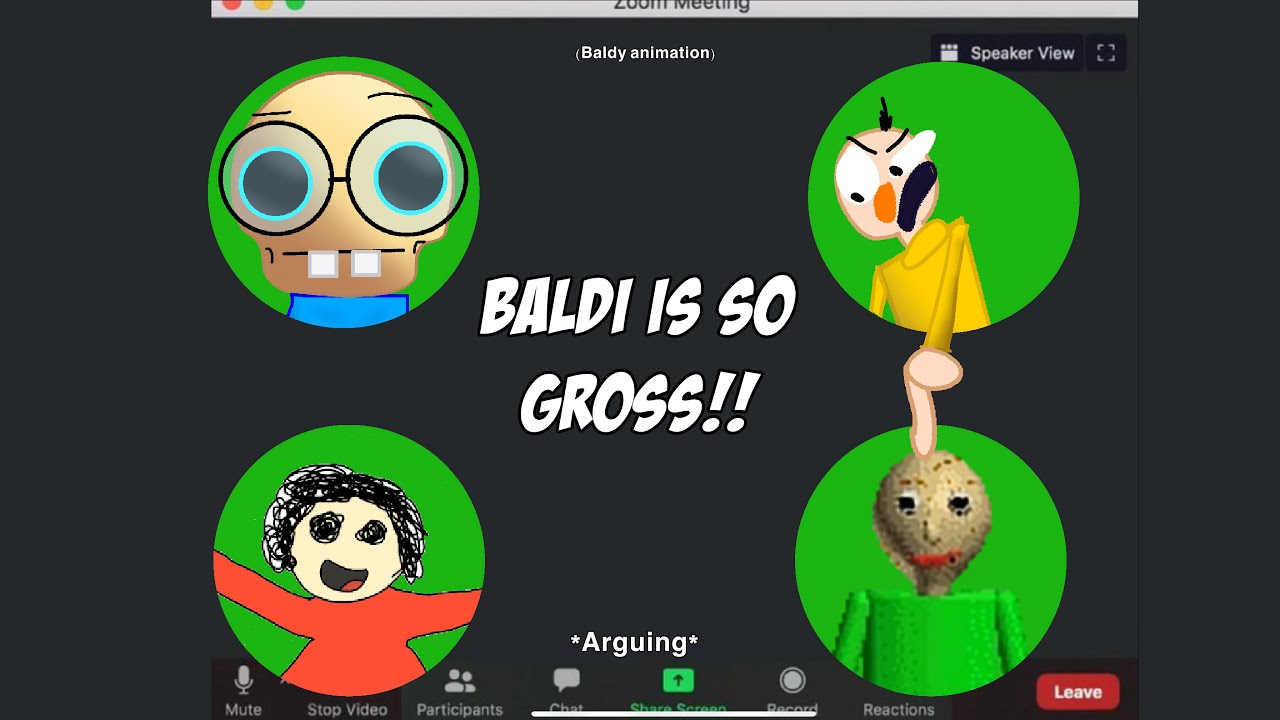 Baldi is so gross!!! | Baldi animation. - YouTube