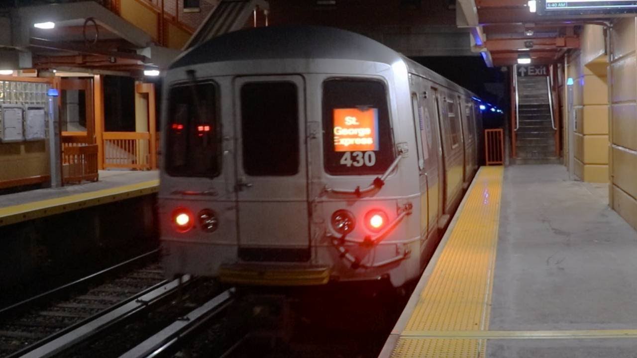 NYCT Staten Island Railway: R44 SIR Express Train at New Dorp - YouTube