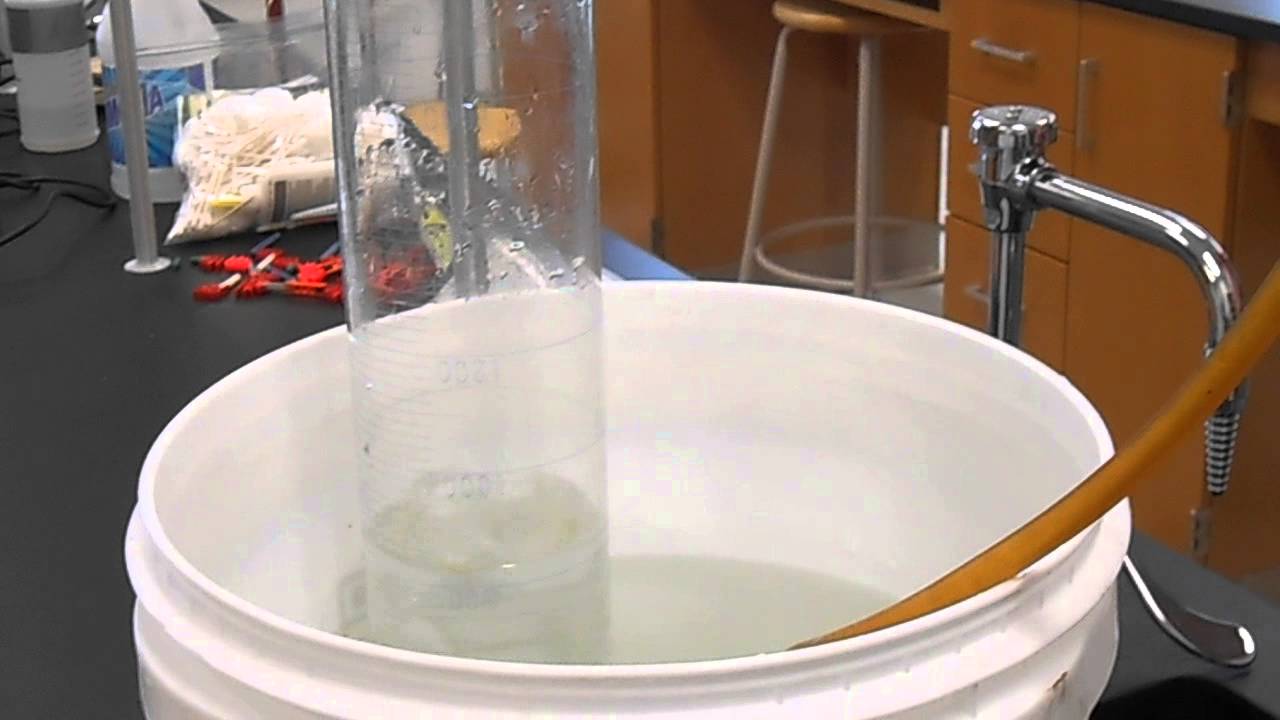 Gas Law Stoichiometry Lab Demo- Capturing Carbon dioxide - YouTube