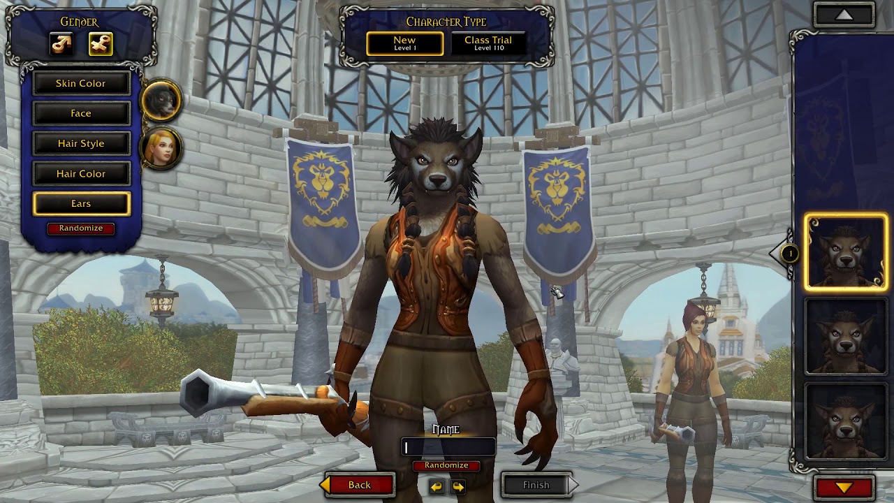 New Worgen Models (Male/Female) | World of Warcraft PTR 8.2.5 - YouTube