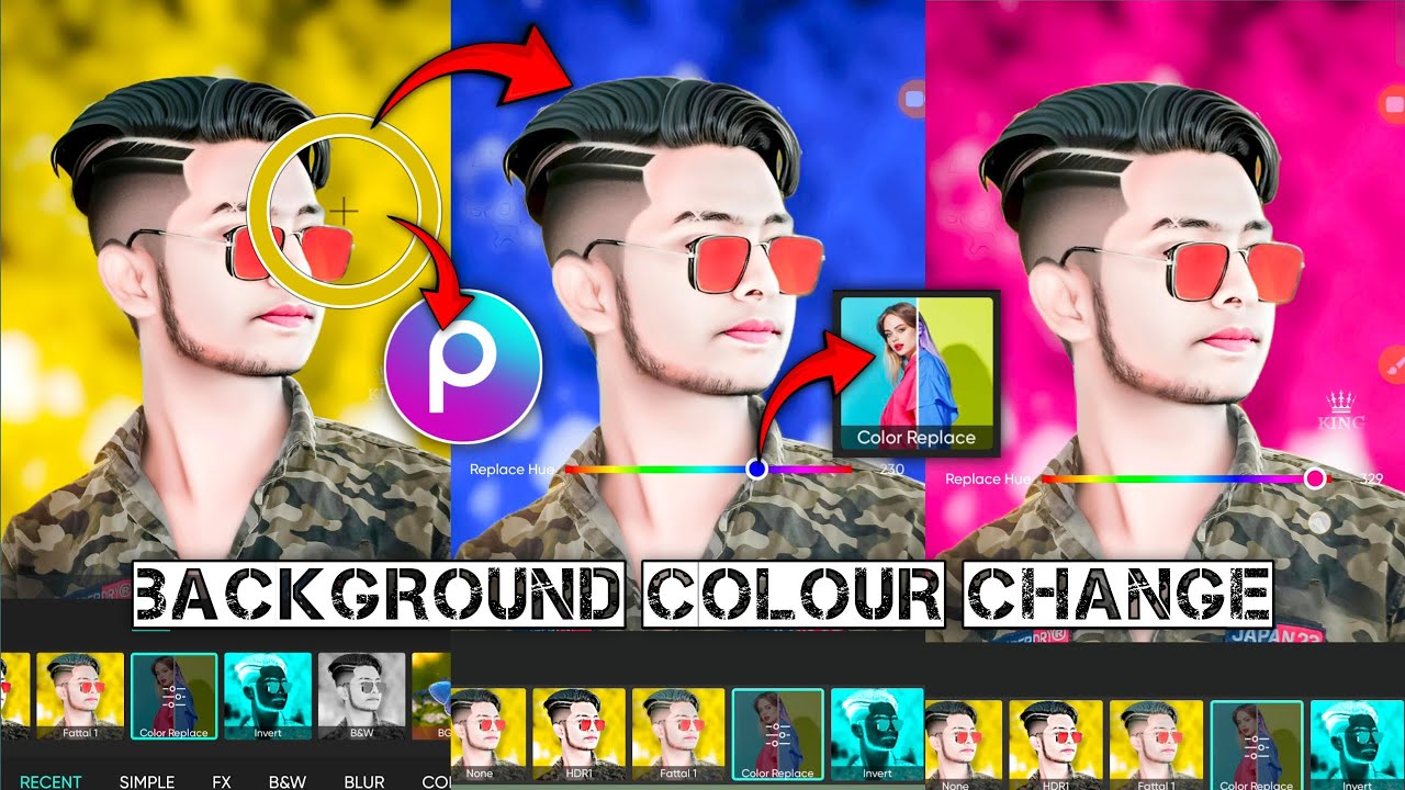 BACKGROUND COLOUR CHANGE 😲।। HOW TO CHANGE BACKGROUND COLOUR ।। ONE ...