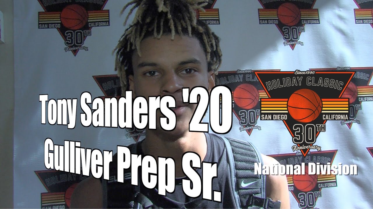 Tony Sanders '20, Gulliver Prep Senior at the 2019 Torrey Pines Holiday ...
