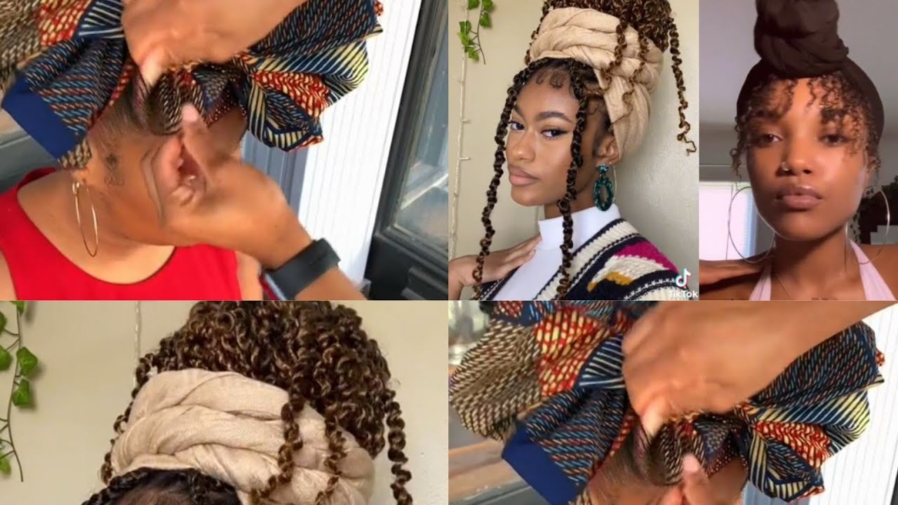 Uburyo 10 wafungamo igitambaro cyo mu mutwe bugezweho/ Top10 Head wrap ...