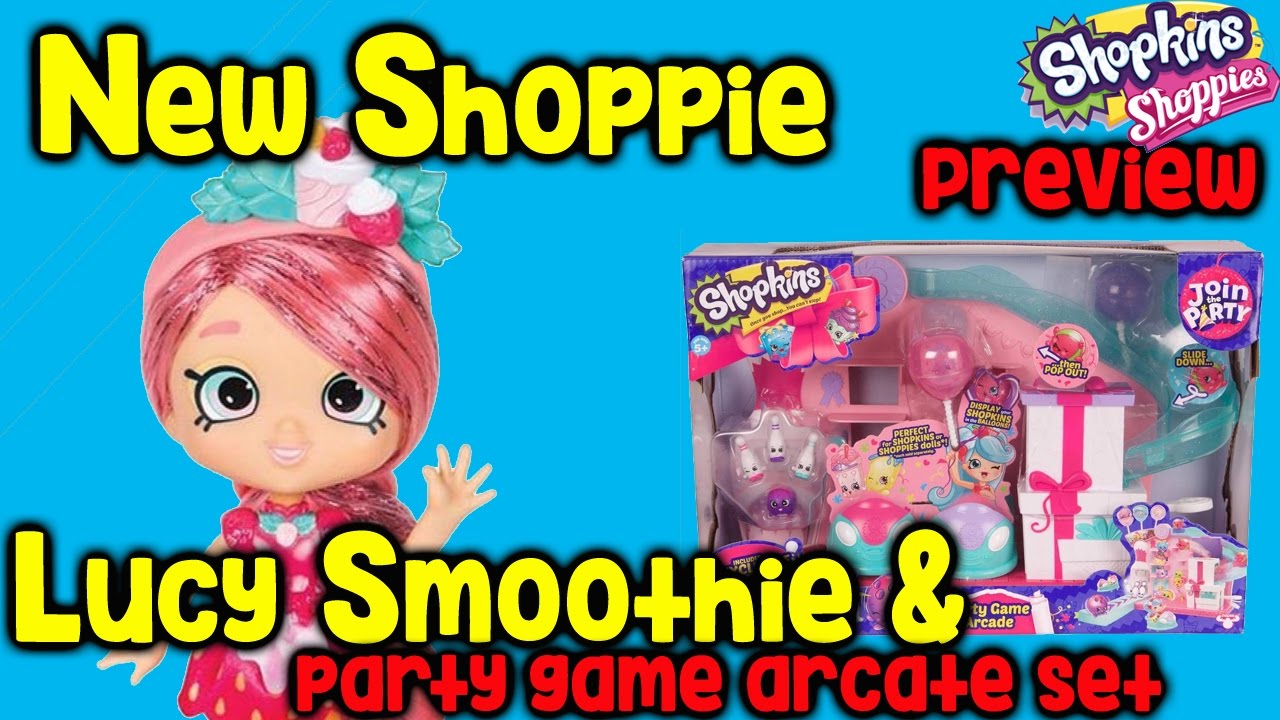 Shopkins Season 7 Lucy Smoothie Shoppie and Party Game Arcade ...