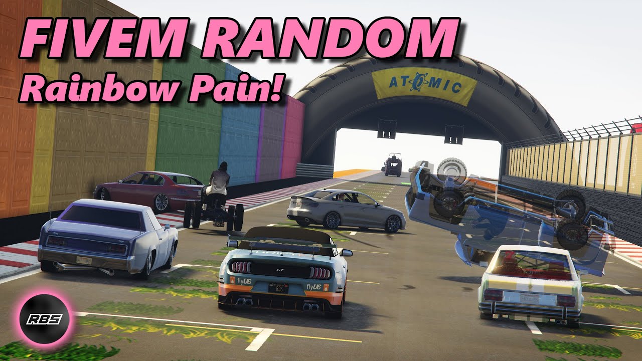 Rainbow Pain! - GTA FiveM Random Racing - YouTube