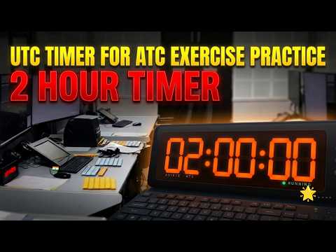 Timer for practice | 2-Hour UTC Timer for ATC Exercise Practice & Study