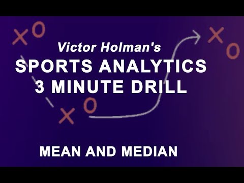 Measuring Mean and Median in Sports Data - YouTube