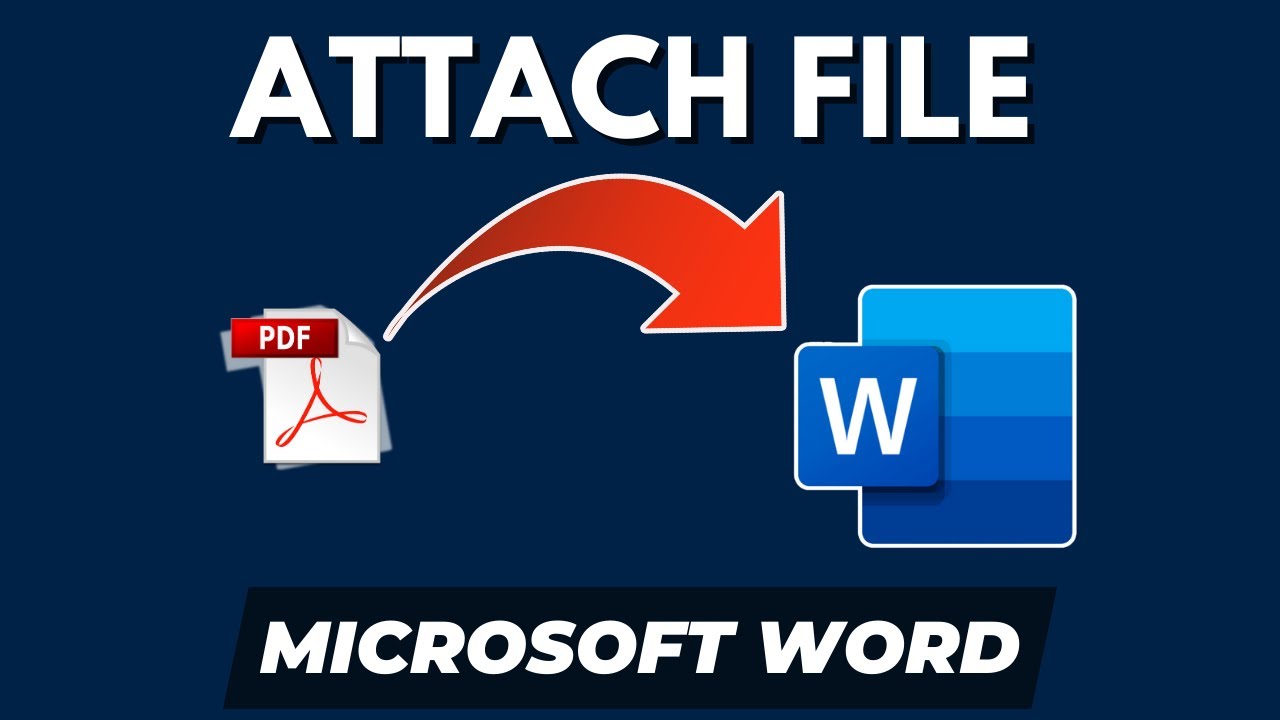 Attach File in Microsoft Word #MicrosoftWord - YouTube
