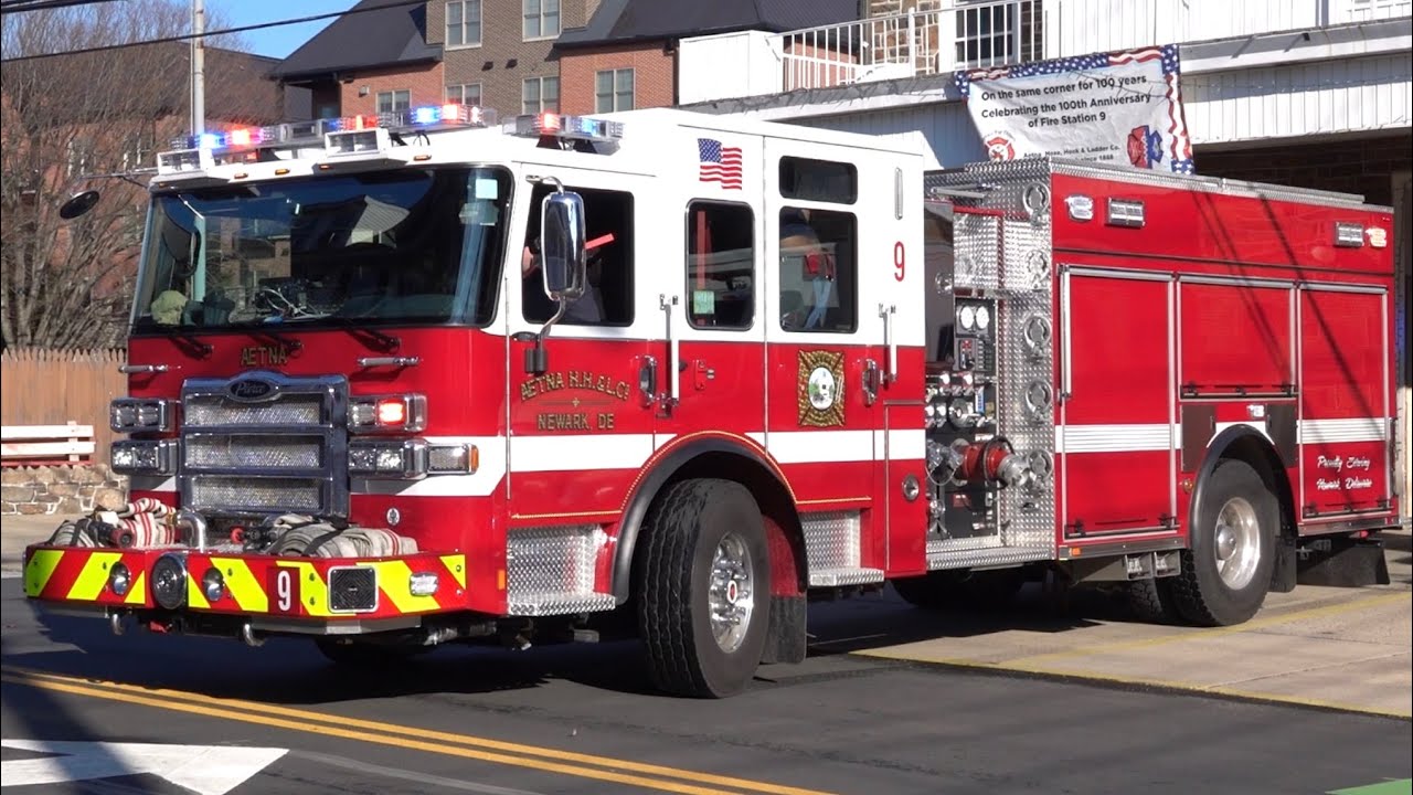 Aetna Hose Hook & Ladder Company Brand New Squad 9 & B-9 Responding 1/9 ...