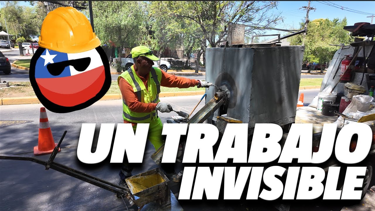 Trabajadores chilenos arreglando las calles de Santiago - TRABAJANDO A ...