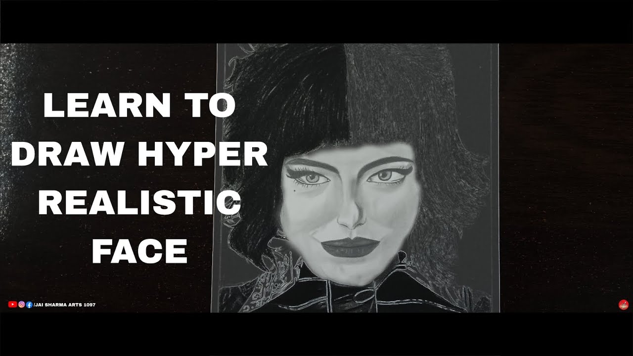 learn how to draw REUELLA HYPER REALISTIC FACE - YouTube
