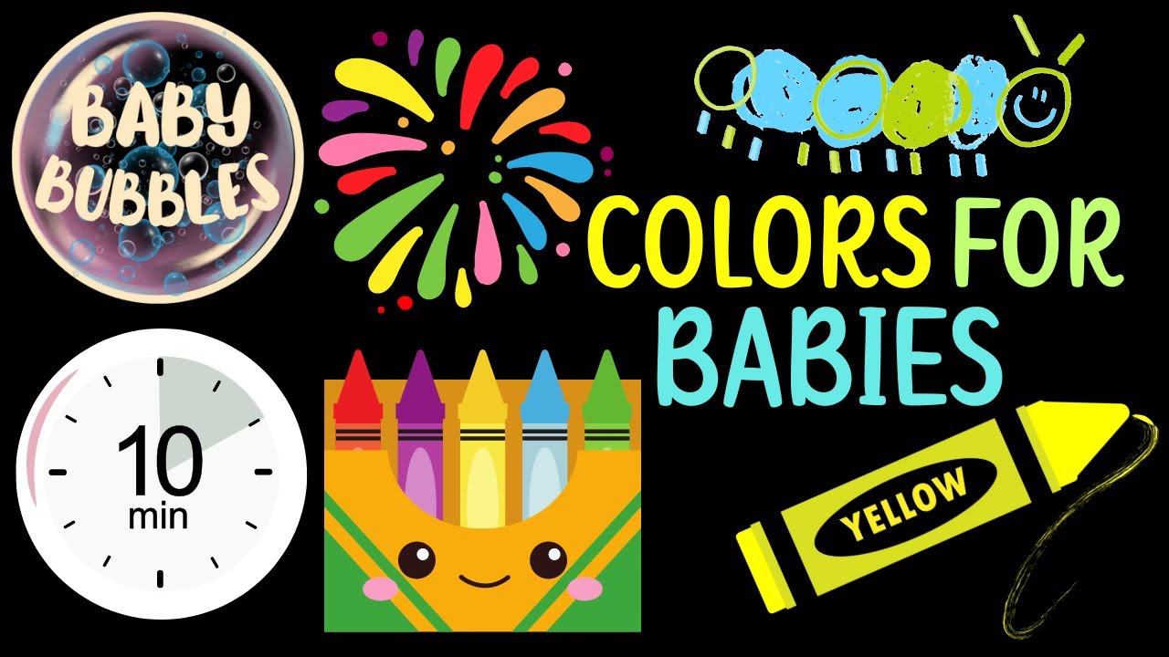 Baby Sensory Video. COLORS for Babies! Bright Colors for Baby Learning ...