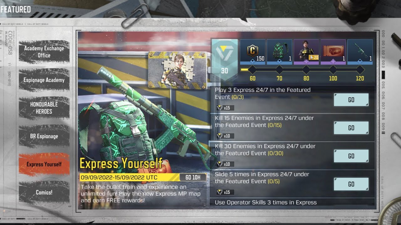 CODM EXPRESS YOURSELF (FEATURED MISSION) PART 1 | YOUR DAILY CODM ...