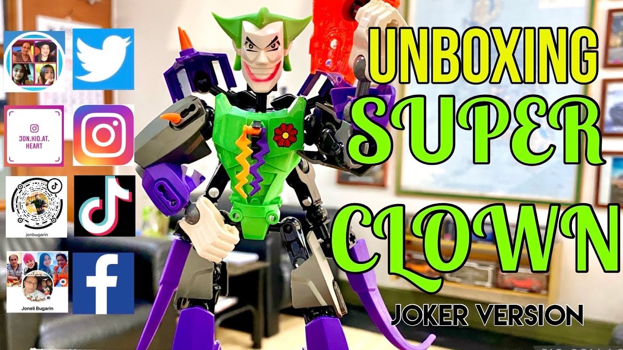 UNBOXING SUPER CLOWN CONSTRUCTION TOY - YouTube