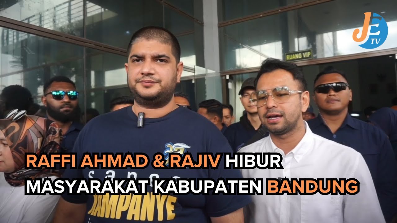 Raffi Ahmad & Rajiv Hibur Masyarakat Kabupaten Bandung - YouTube