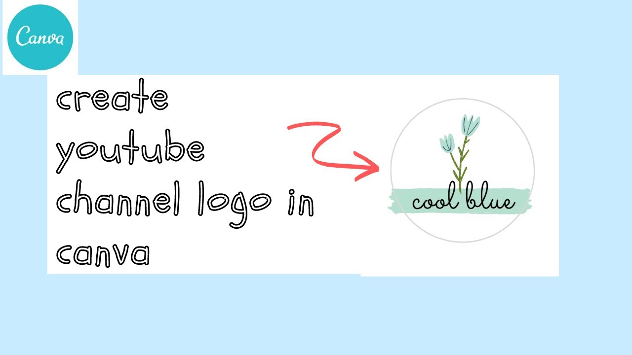 How to Create YouTube Channel Logo in Canva // Cara Membuat Logo ...