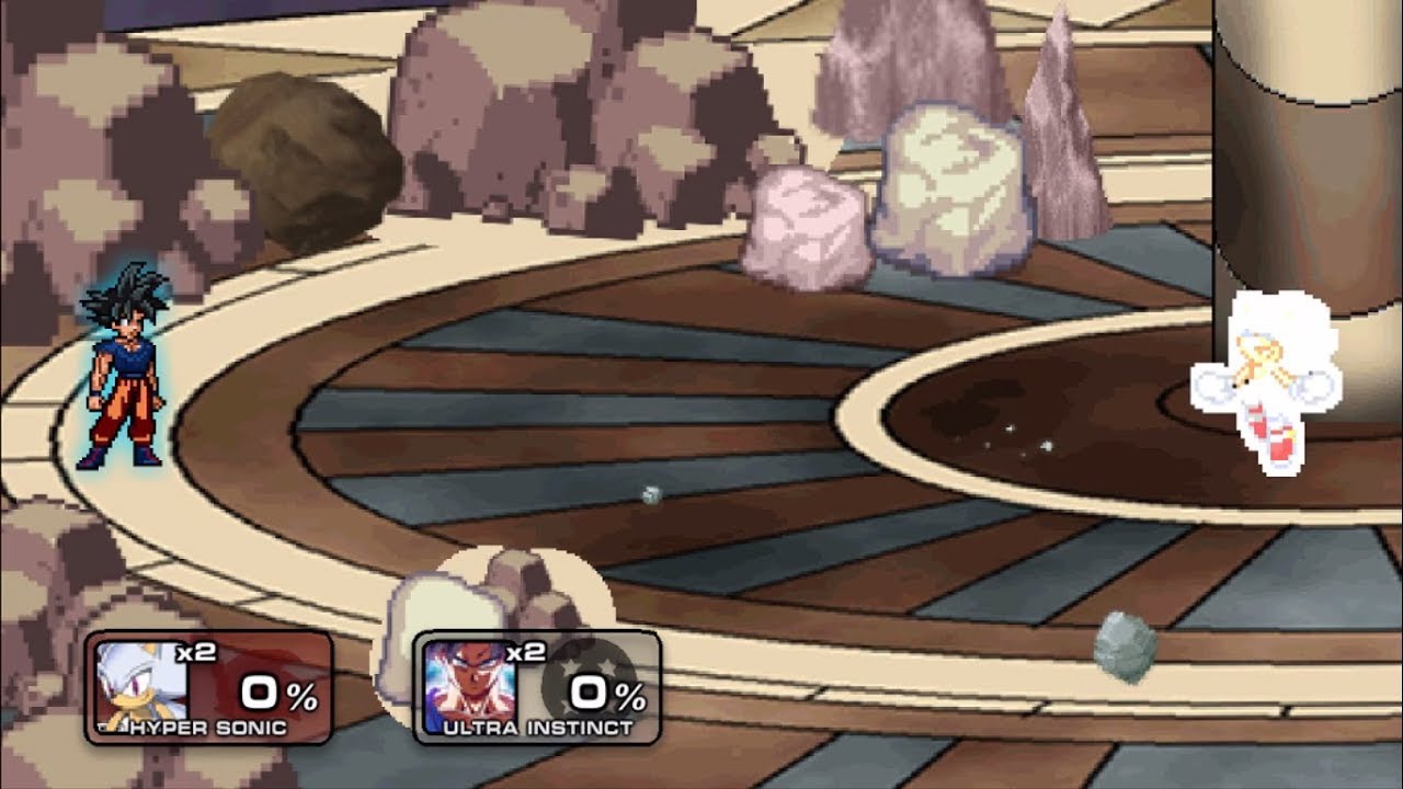 Goku Ultra Instinct vs Hyper Sonic SSF2 MOD - YouTube