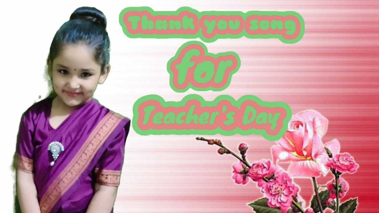 Thank you song || o my teacher lovely teacher || Teacher's day action ...