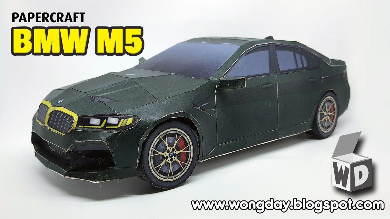 Papercraft BMW M5 - YouTube