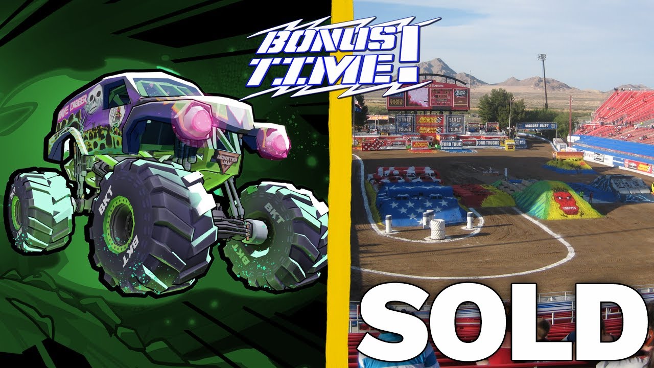NEW Monster Jam MOBILE GAME! Sam Boyd Stadium Sold! Bonus Time Monster ...