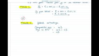 Graad 9 | Wiskunde | Kwartaal 1 | Les 1 - Afslag BTW wins en verlies