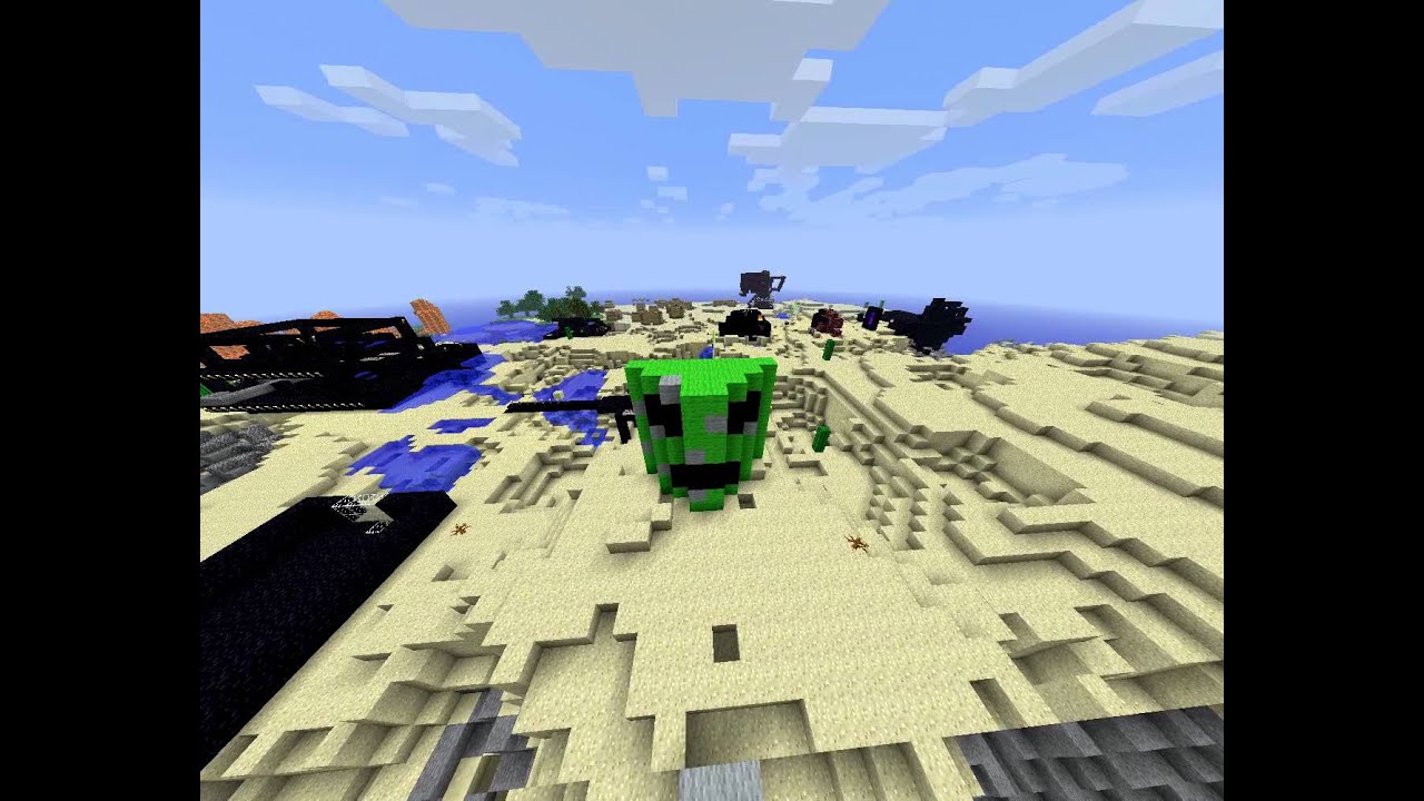 Minecraft Optical illusion Creeper Smiles - YouTube