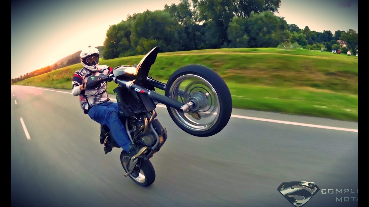 Free Vision Supermoto - Crazy Stunts - Garmin Virb Elite Test - YouTube