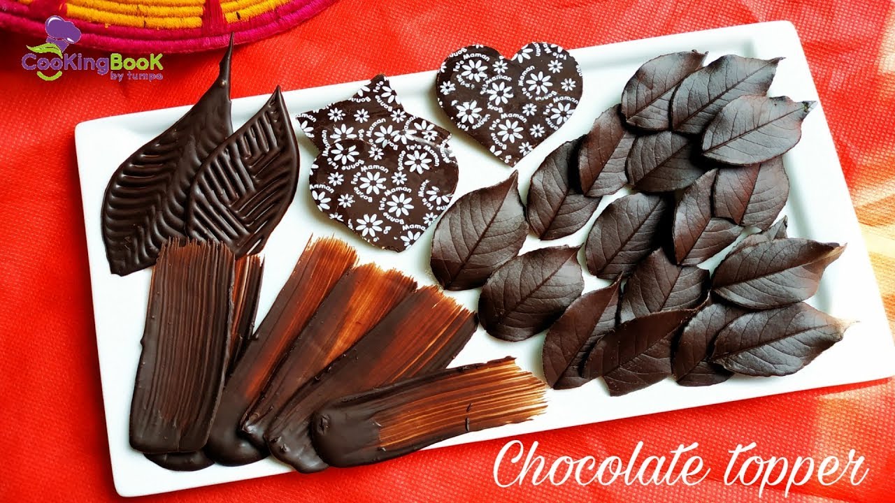Dark chocolate topper process,How to make Chocolat topper - YouTube