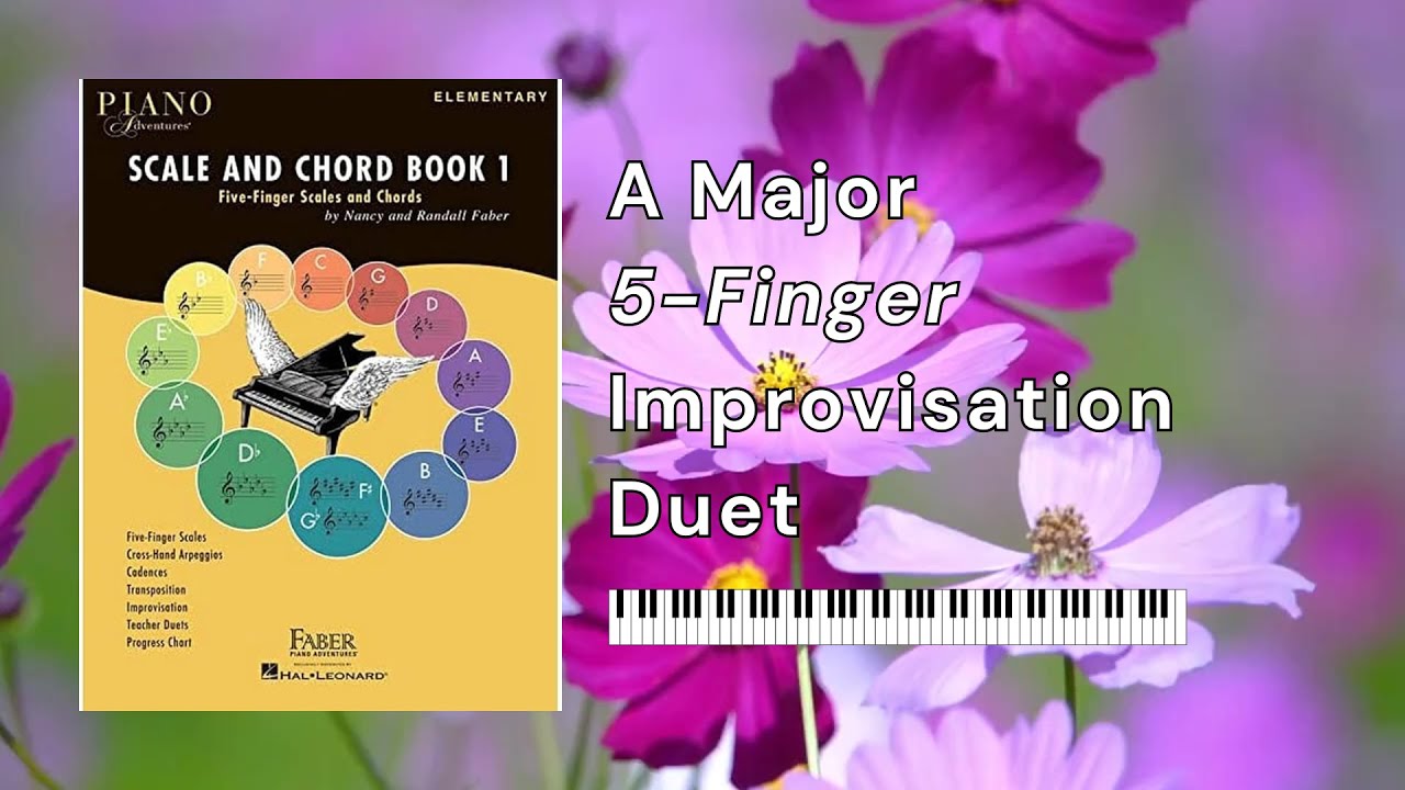Play along! A Major 5 Finger Scale - Scale and Chord Book 1 - Piano ...