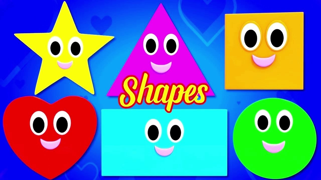 The Shape Song | Nursery Rhymes | We are Shapes | Shapes Song for Kids ...