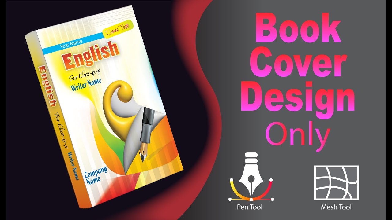 How to Create Book Cover Design In Adobe Illustrator | Illustrator Book ...