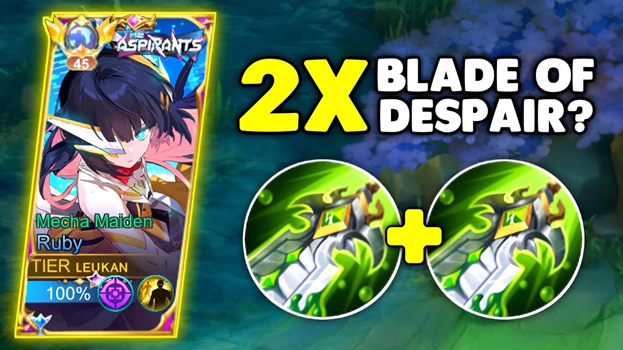 RUBY 2X BLADE OF DESPAIR! INSANE LATE GAME DAMAGE!🔥RUBY BEST BUILD 2023 ...