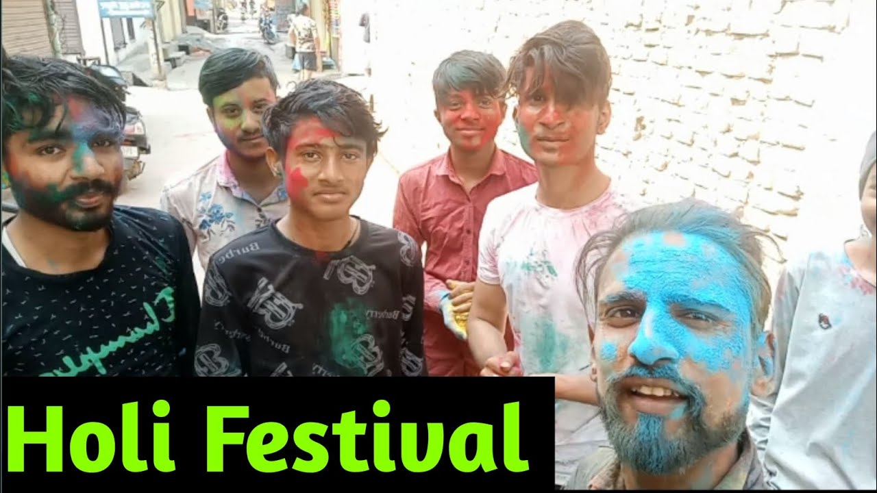 Holi Festival { Vlog 23 } Video Cut Ho Gayi Puri Holi Ki - YouTube