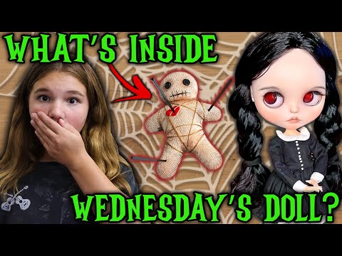 What's Inside Wednesday Addams! Meet Our New Pets