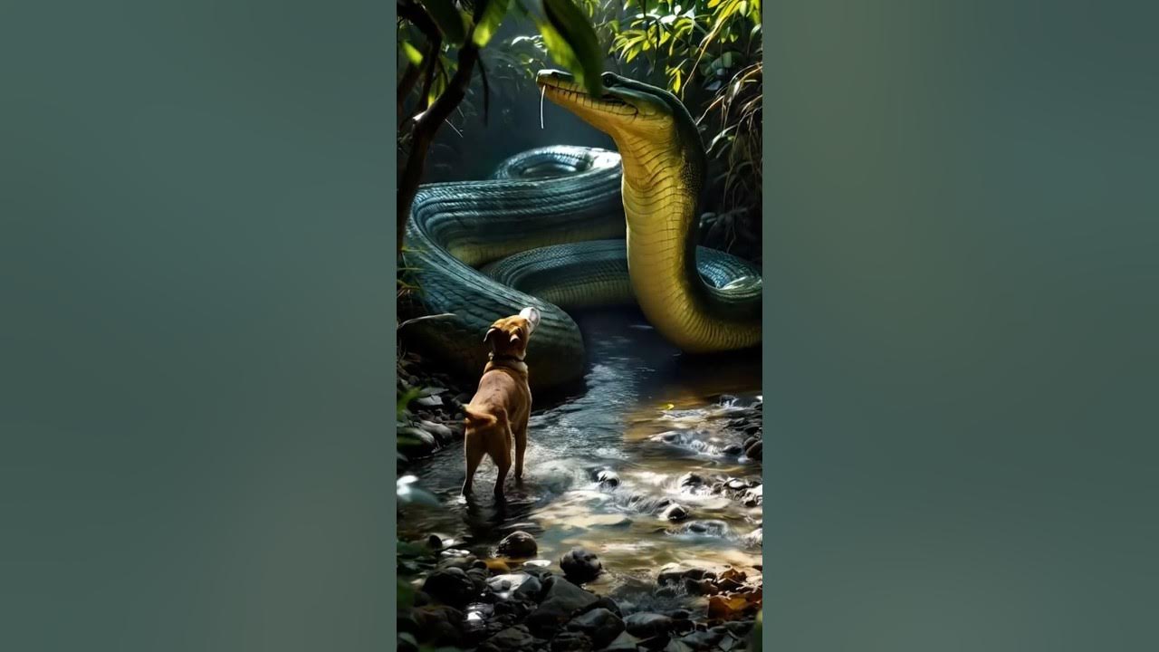 Dog vs Giant Anaconda: A Jungle Escape You Won’t Believe! #shorts - YouTube
