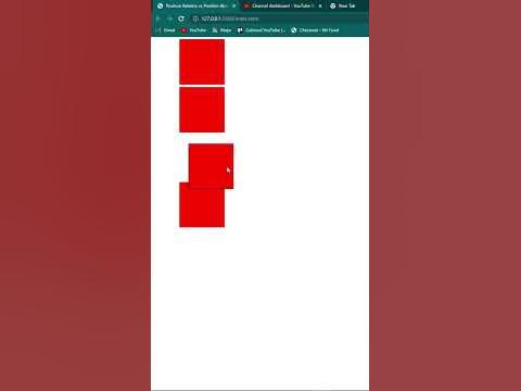 Css Position Relative Vs Position Absolute - YouTube