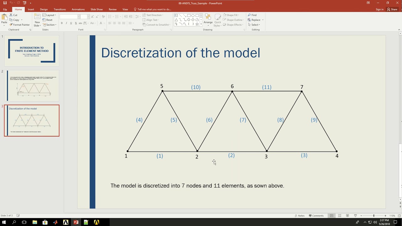 Intro to FEM - Week02-A06 ANSYS APDL Truss 02 - YouTube
